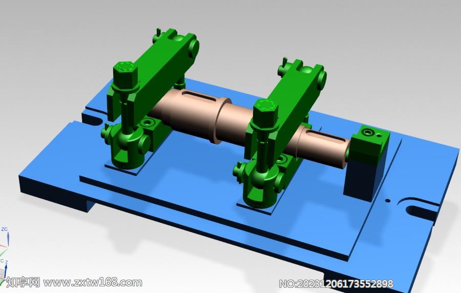 输出轴夹具设计图纸三维UG12.0带参+CAD+说明书_知享网zxtw168.com